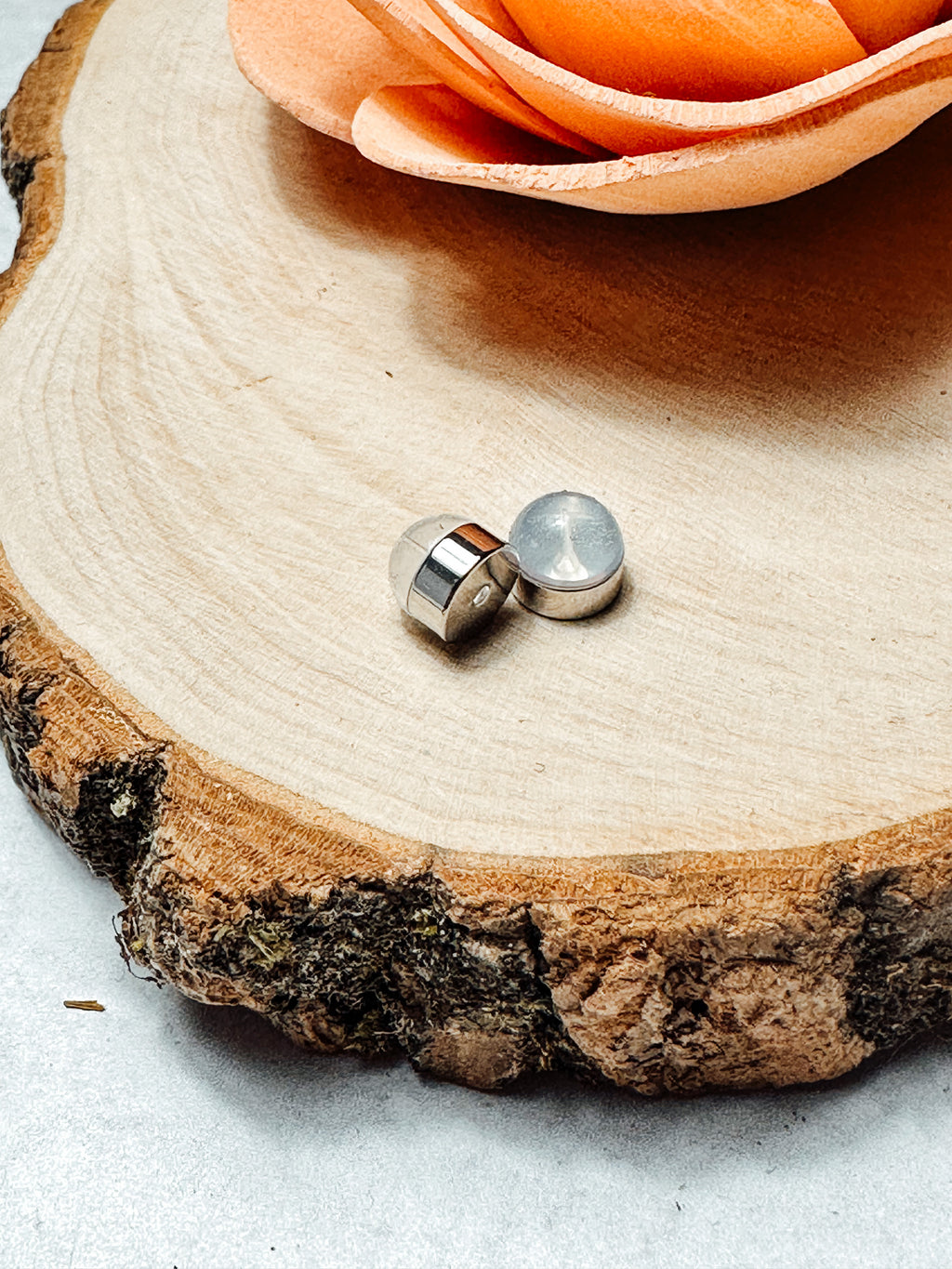 Silver! Soft Earring Backs (Add-On) – Font + Flame